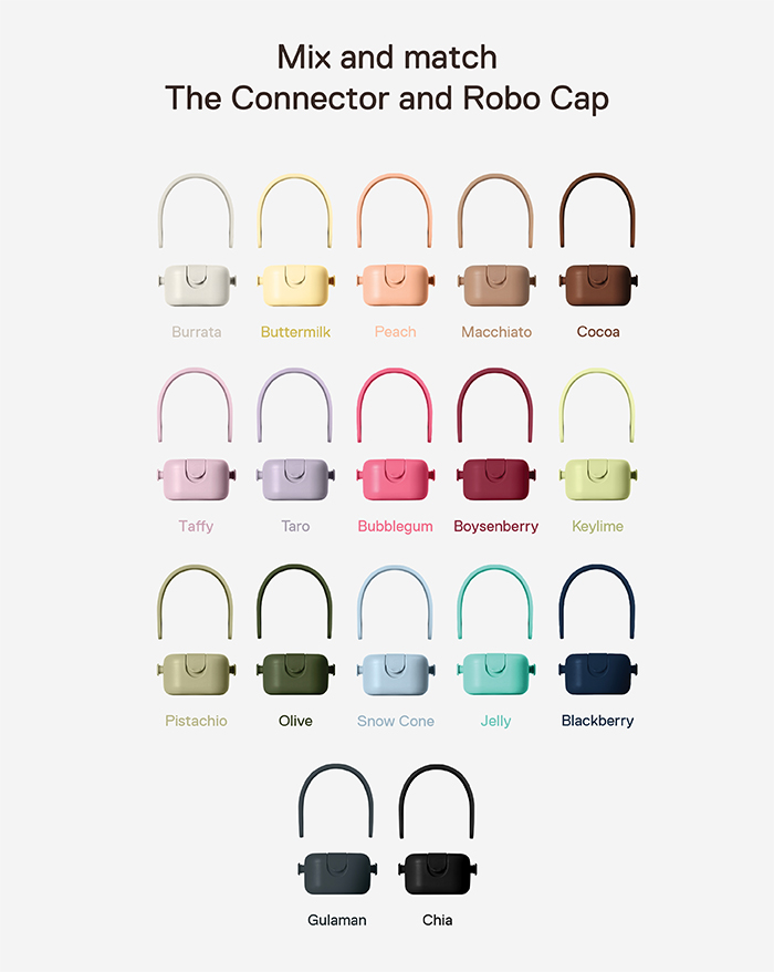 Sunnies Flask Robo Cap The Connector (Detachable Silicone Strap Handle ...