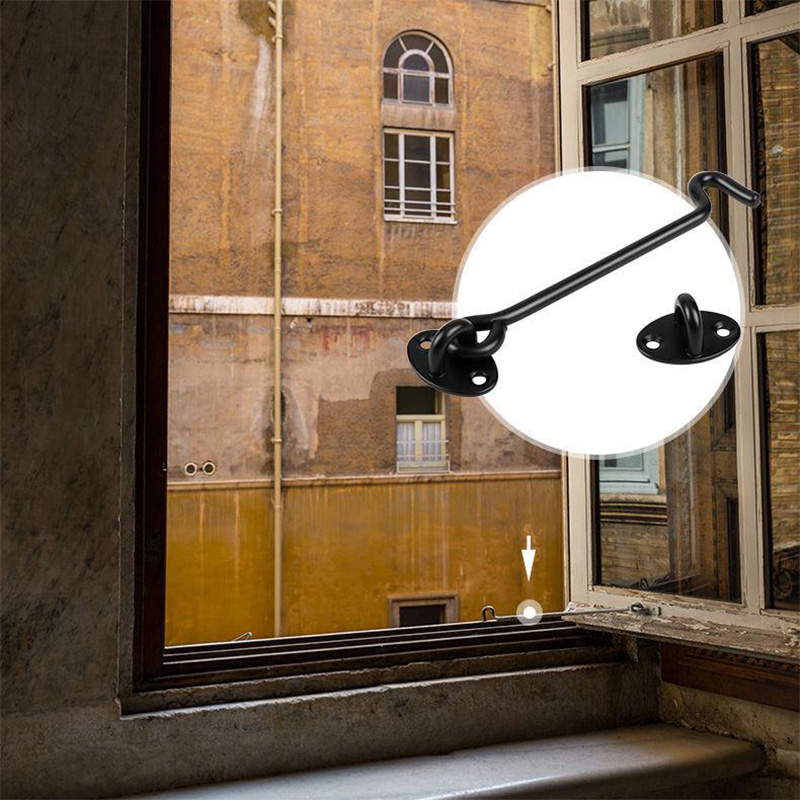 6Inch Stainless Steel Window Lock Cabin Window Hook Lock Door Latch ...