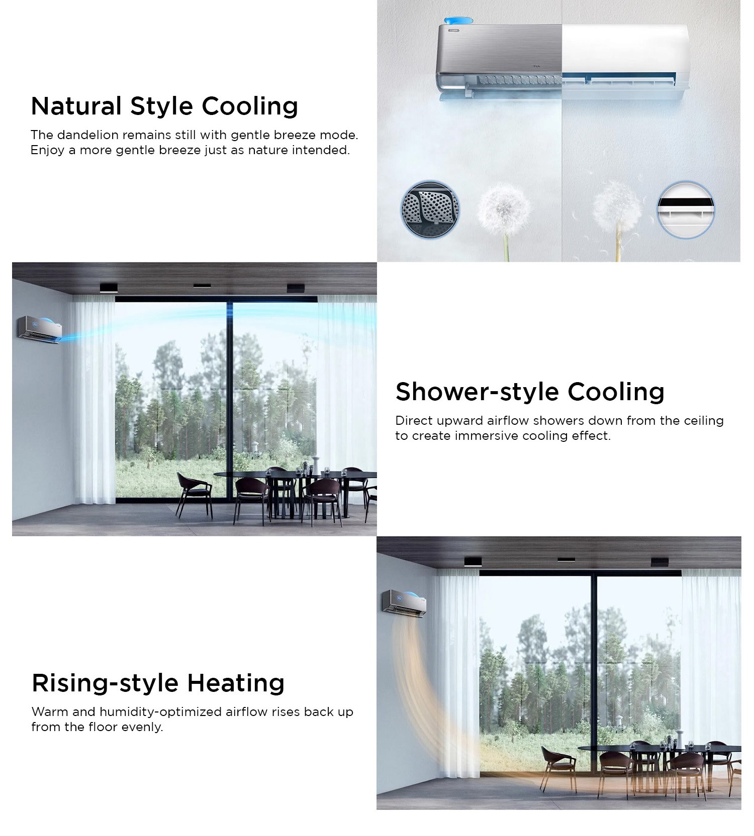 TCL Aircon CHSD/FAI CoolPro , FreshIN+ Easy Clean Gentle Breeze , Smart ...