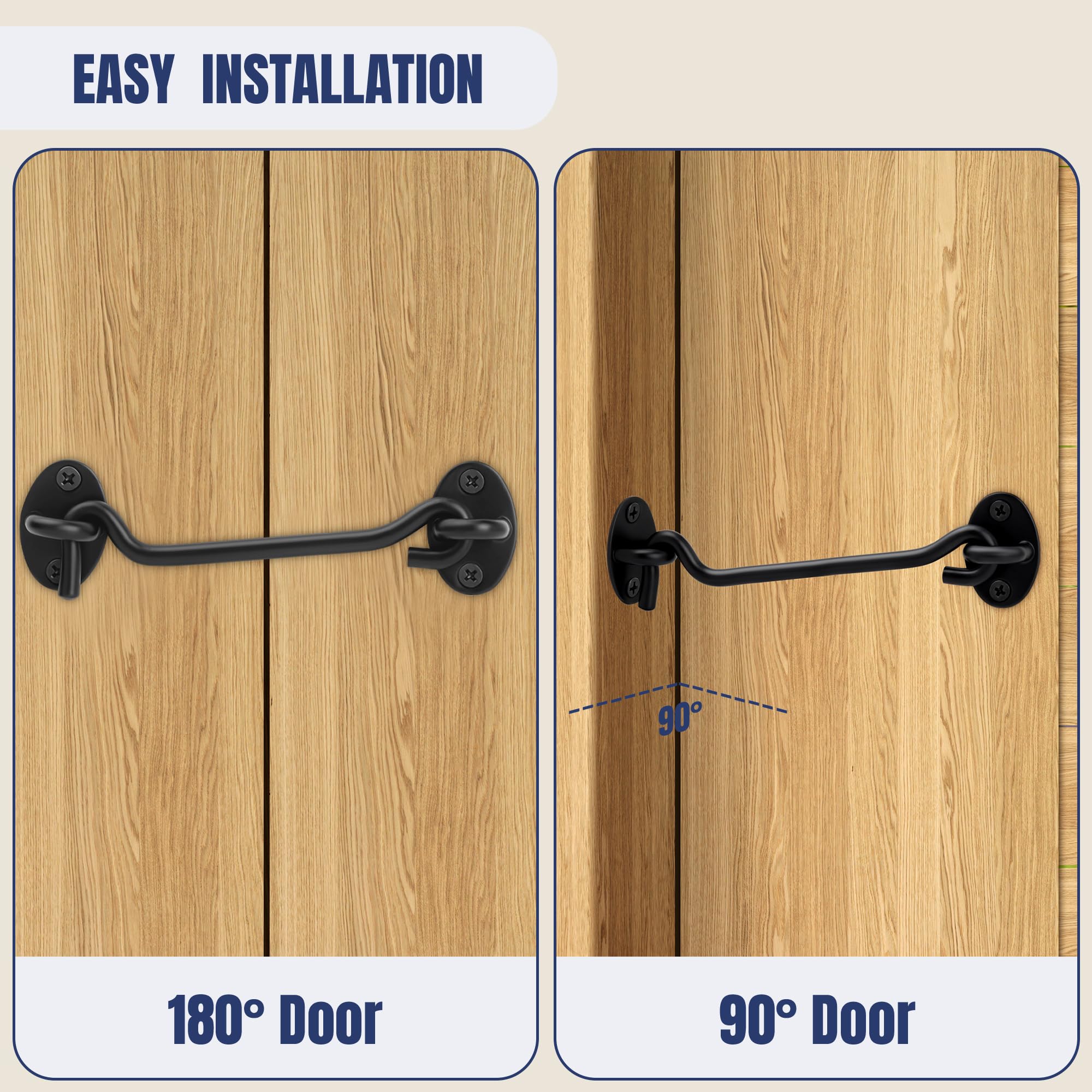 6Inch Heavy Duty Window Lock, Gate Lock Cabin Hook for Sliding Door ...