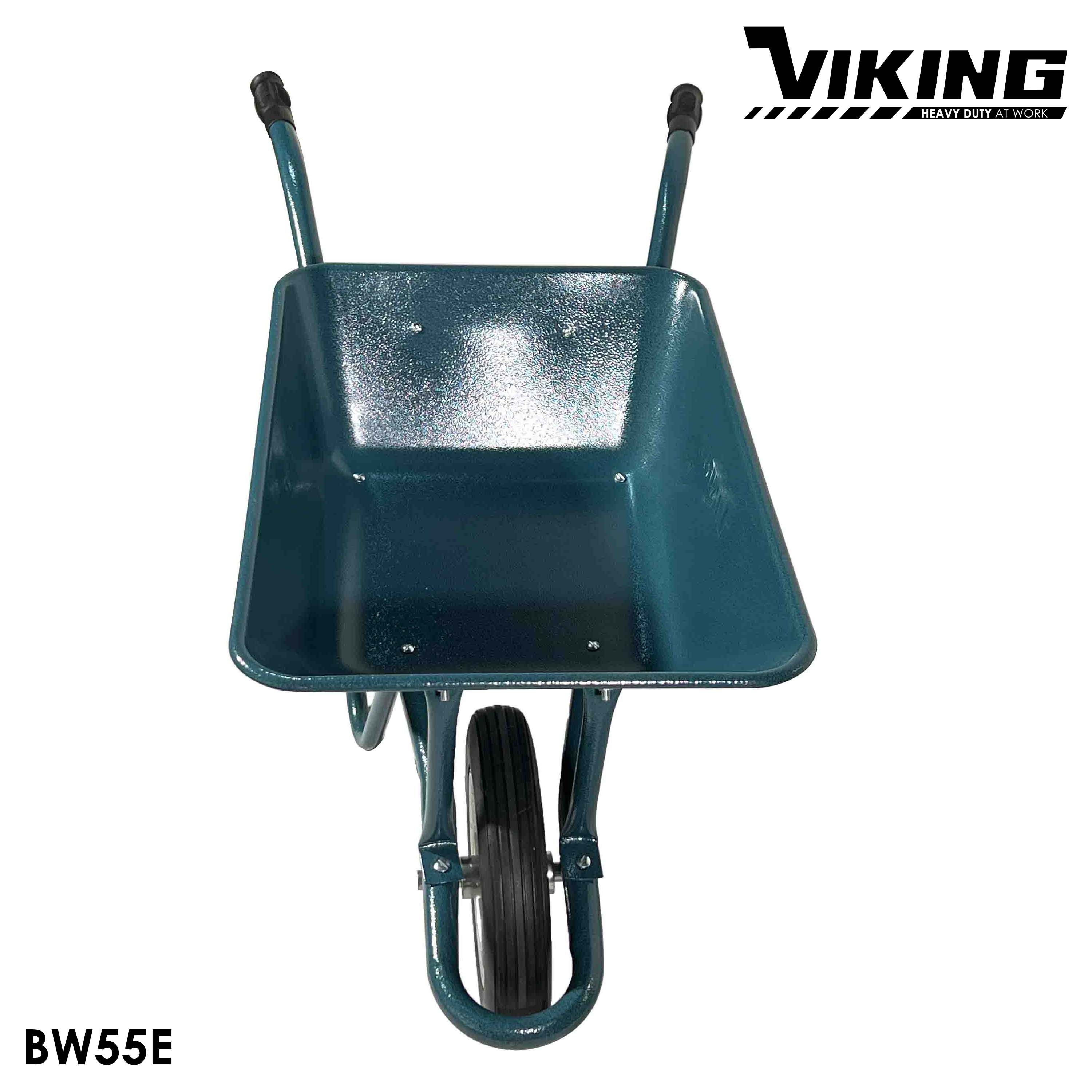 VIKING Wheelbarrow Deep-Type 13inch Solid Tire 54 Liters Garden Cart ...