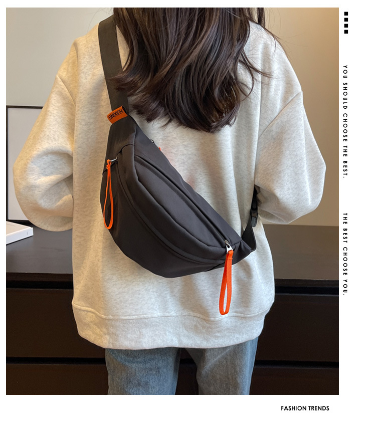 Belt bag Waterproof Chest Bag Crossbody Bag for Men Women 3 Zipper ...