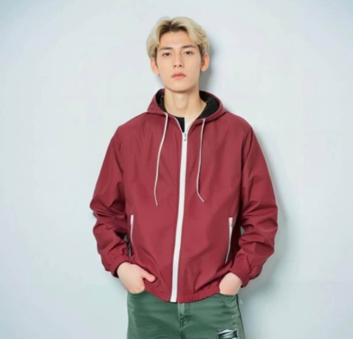 New Fashion Jacket with hoodies zipper Casual Motorcycle Bomber Jacket ...