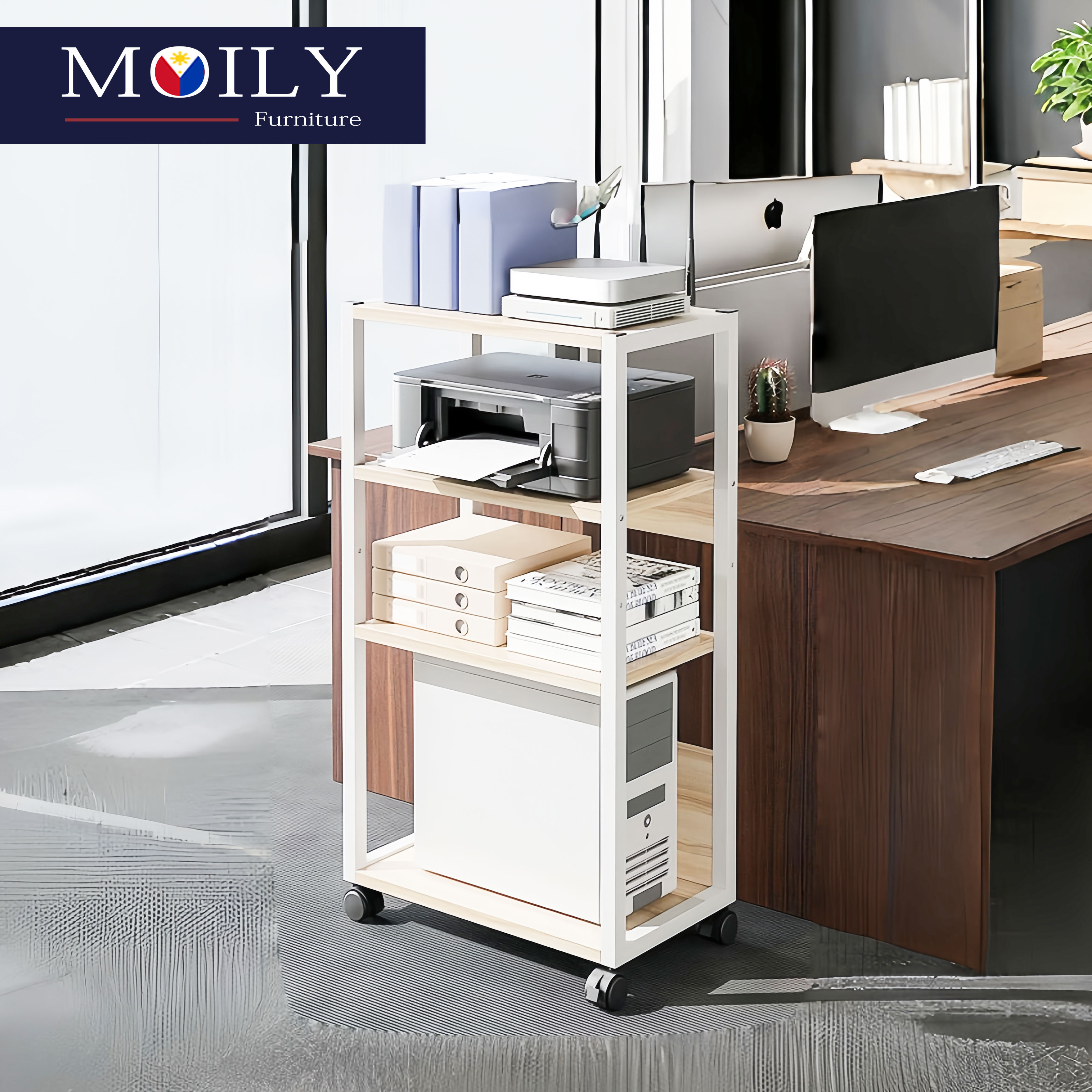 Universal wheel movable printer bracket, copier floor standing storage ...