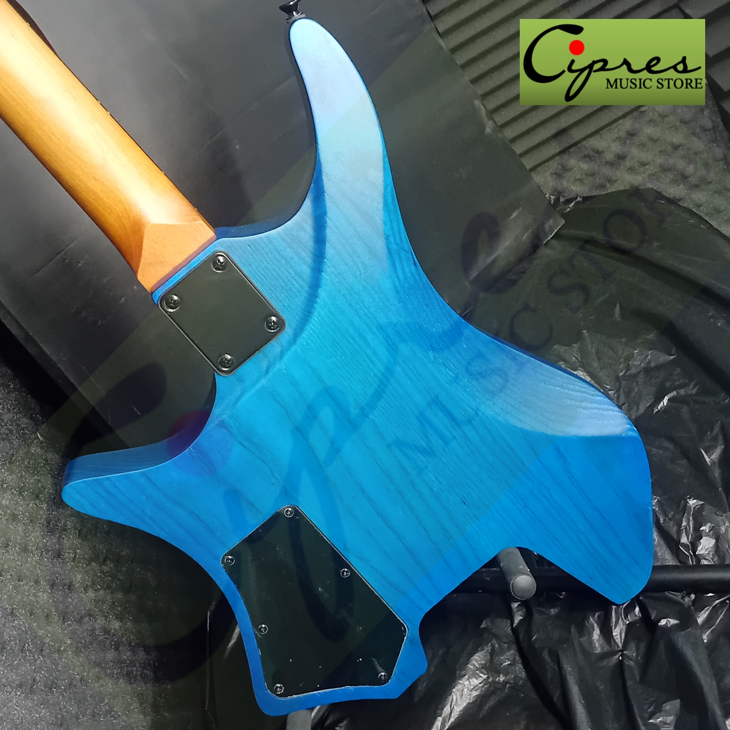 Luxars S-G62 Blue Headless Electric Guitar | Shopee Philippines