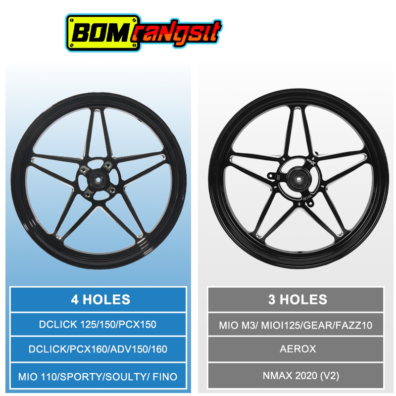 Bom rangsit BOM X HYDRA MAGS FOR VARIO CLICK 125/150 MIO M3/GEAR/BEAT ...