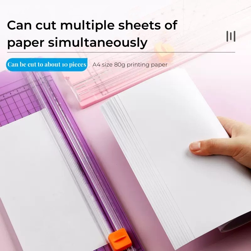 Portable Paper Trimmer Plastic Paper Cutter A4 Size with 5 Blades for ...