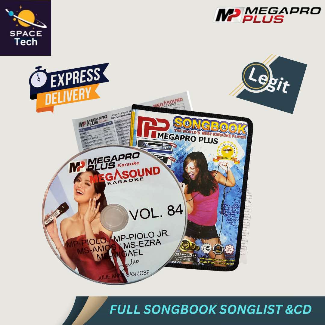 Megapro Plus Karaoke Player MP100NS Piolo with Free Wired Microphone Volume 84 CD | Shopee ...