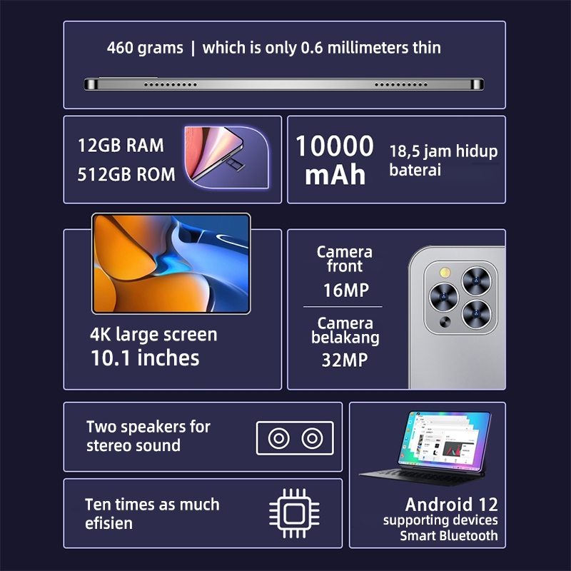 SAMS/UNG Tab S10 Ultra Original Tablets 12 Inch 8GB + 512GB Android ...