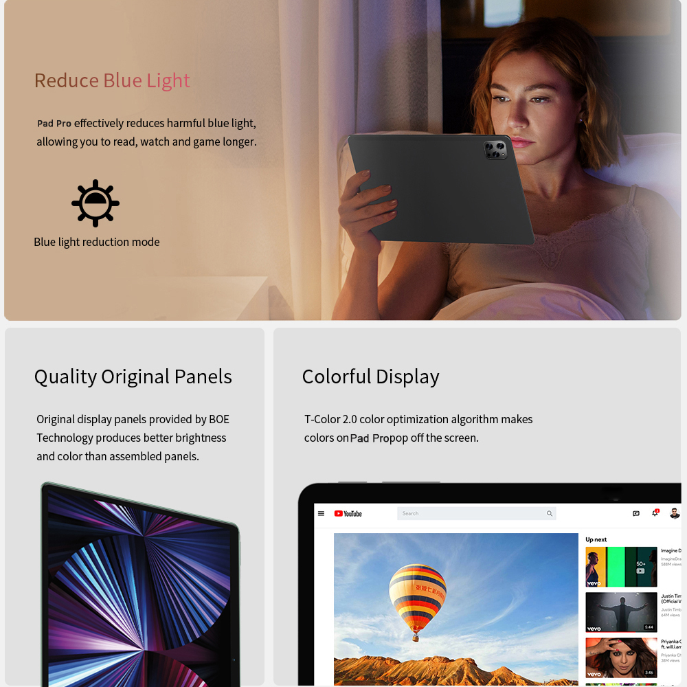 SAM/SUNG Tab HOT 50Pro+ Original Brand Tablet 12 Inch 8+256GB Android ...