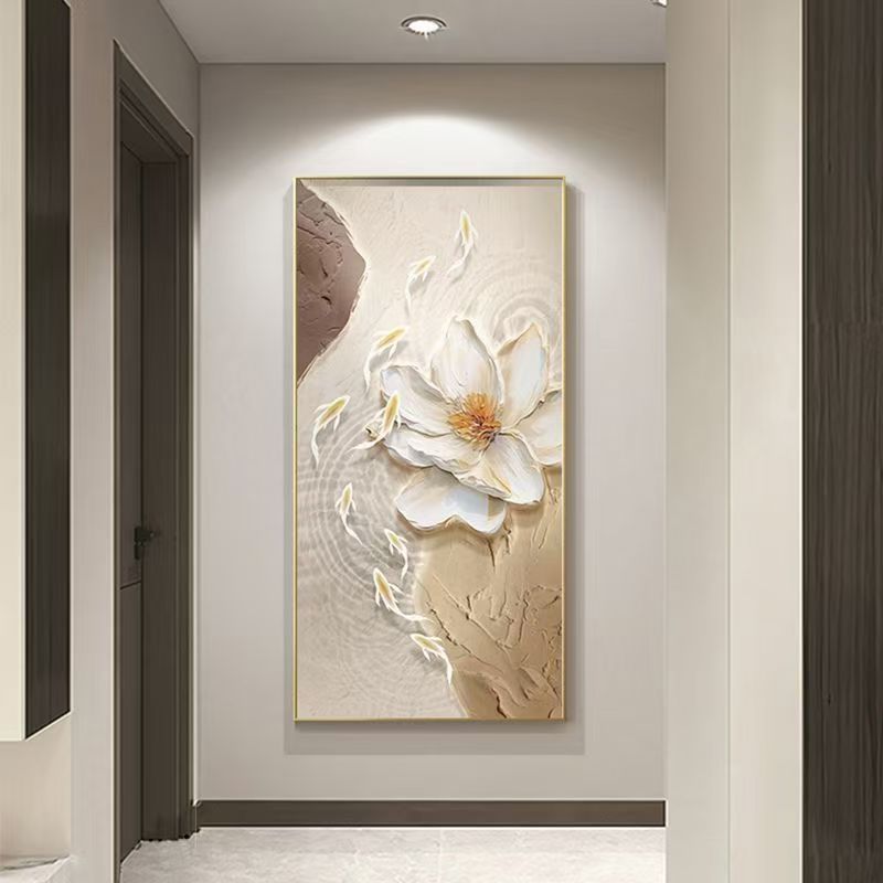 2025 new modern home wall decor porch mural with metal frame living ...