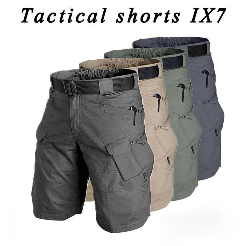 Ix7 tactical pants tactical shorts men's waterproof overalls multi pocket pants outdoor shorts ...
