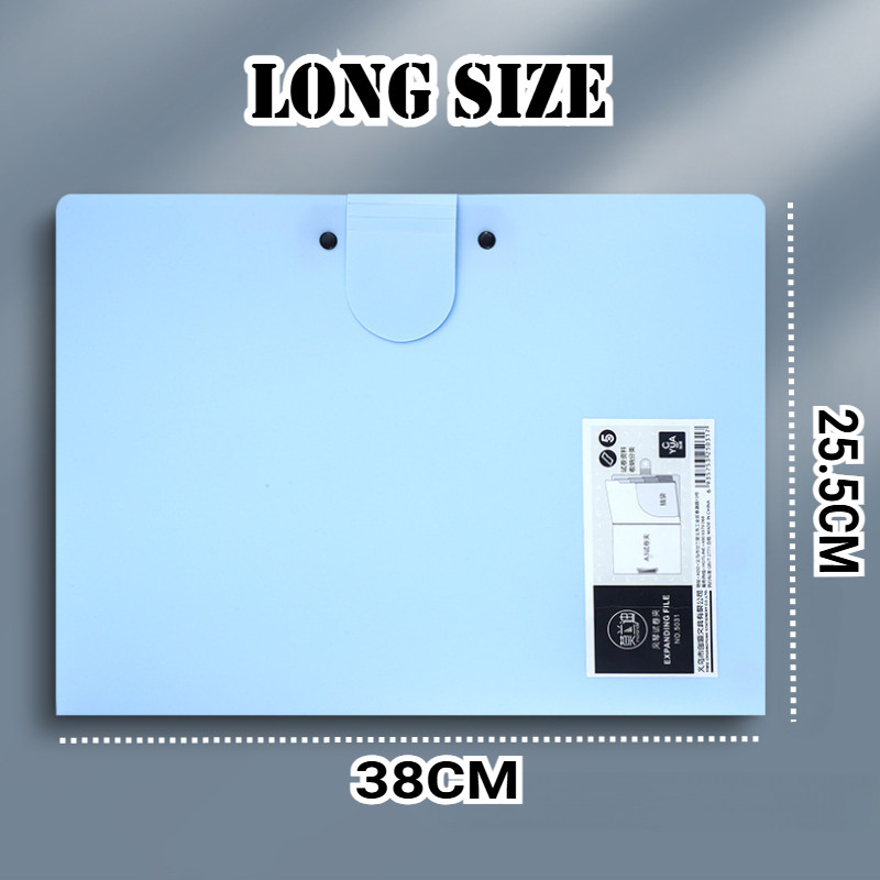 Long/A4 Size Expanding File Folder With Clipboard Folder Organizer 8 ...