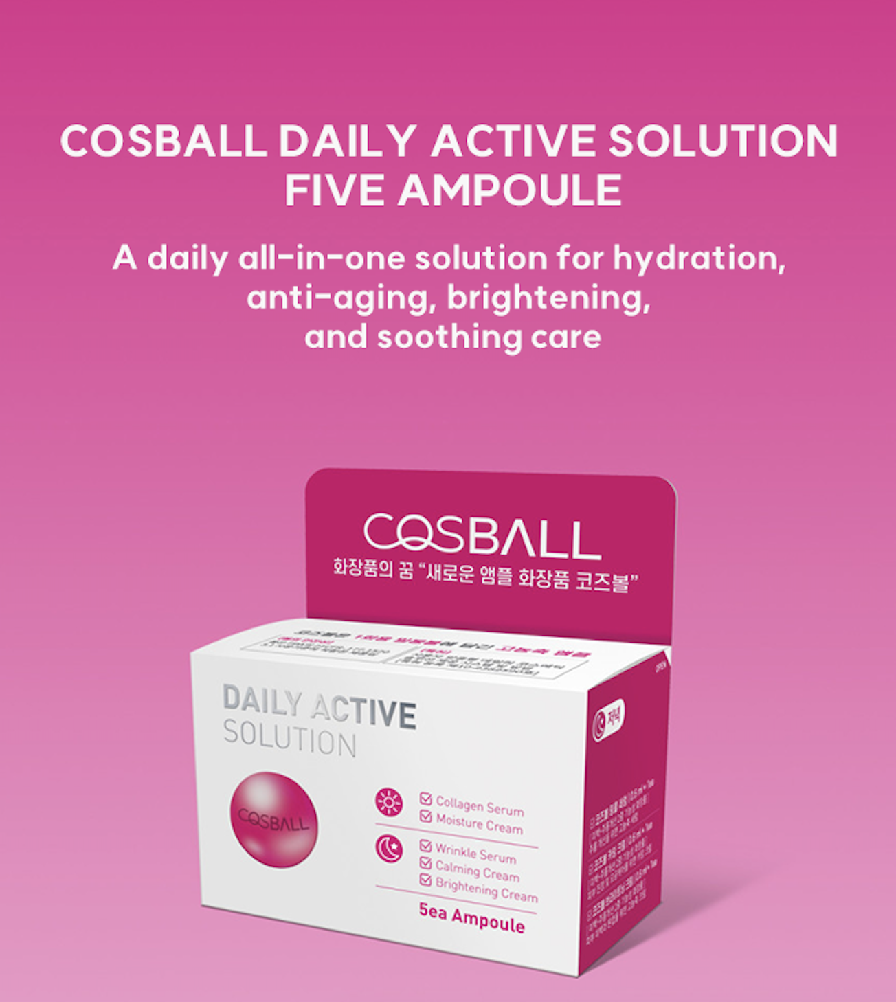 Cosball Daily Active Solution (Day And Night Ampoule Set) | Shopee ...