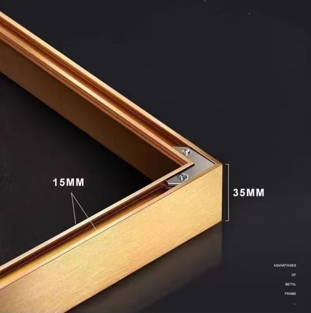 Household 3D wall decors porch mural living room with aluminum frame ...