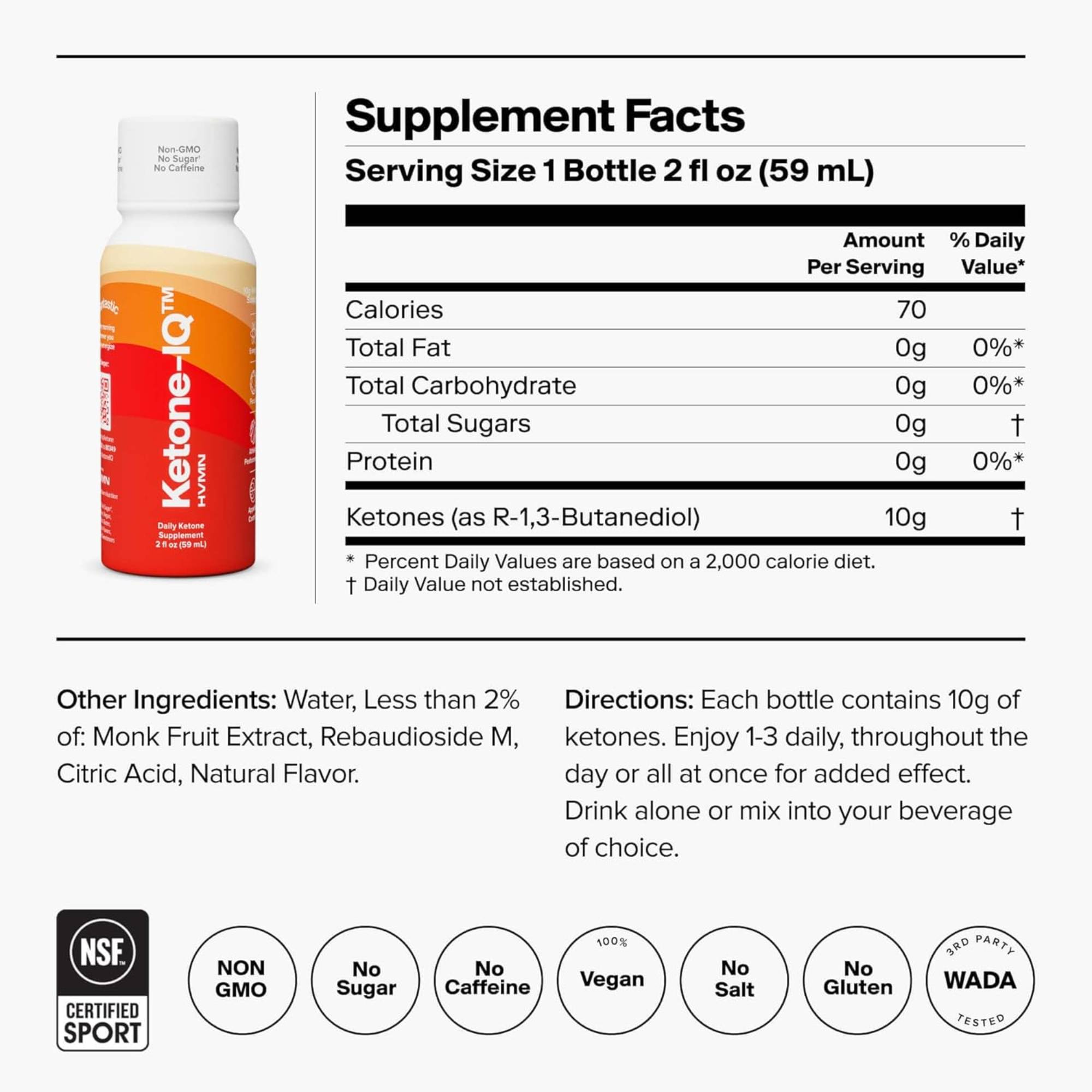 Ketone-IQ HVMN 2 fl oz (59ml) | Shopee Philippines