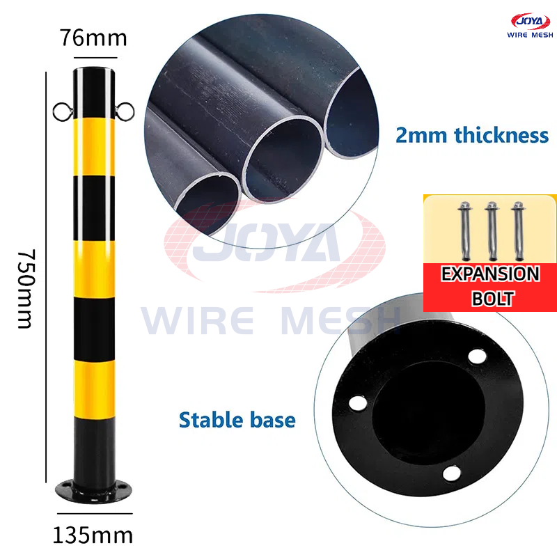 EVA/Metal/PE Safety Cone Traffic Barrier Post Car Barrier Bollard Post ...