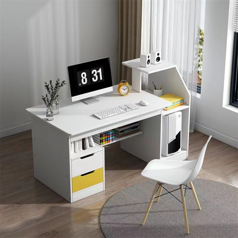 Simple desk Office computer desk Home office desk with drawer desk ...