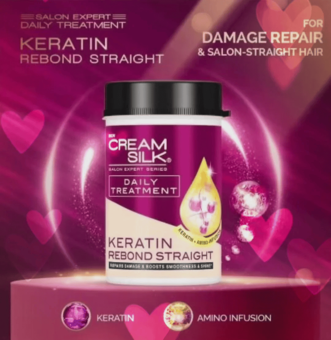 Cream Silk Treatment Keratin Rebond Straight Conditioner 650ml ...