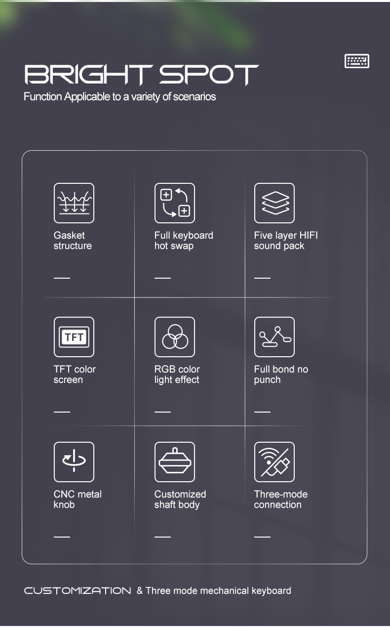 Attack Shark X98 Pro Tri Mode 95% Wireless Gasket RGB Backlit Hot ...