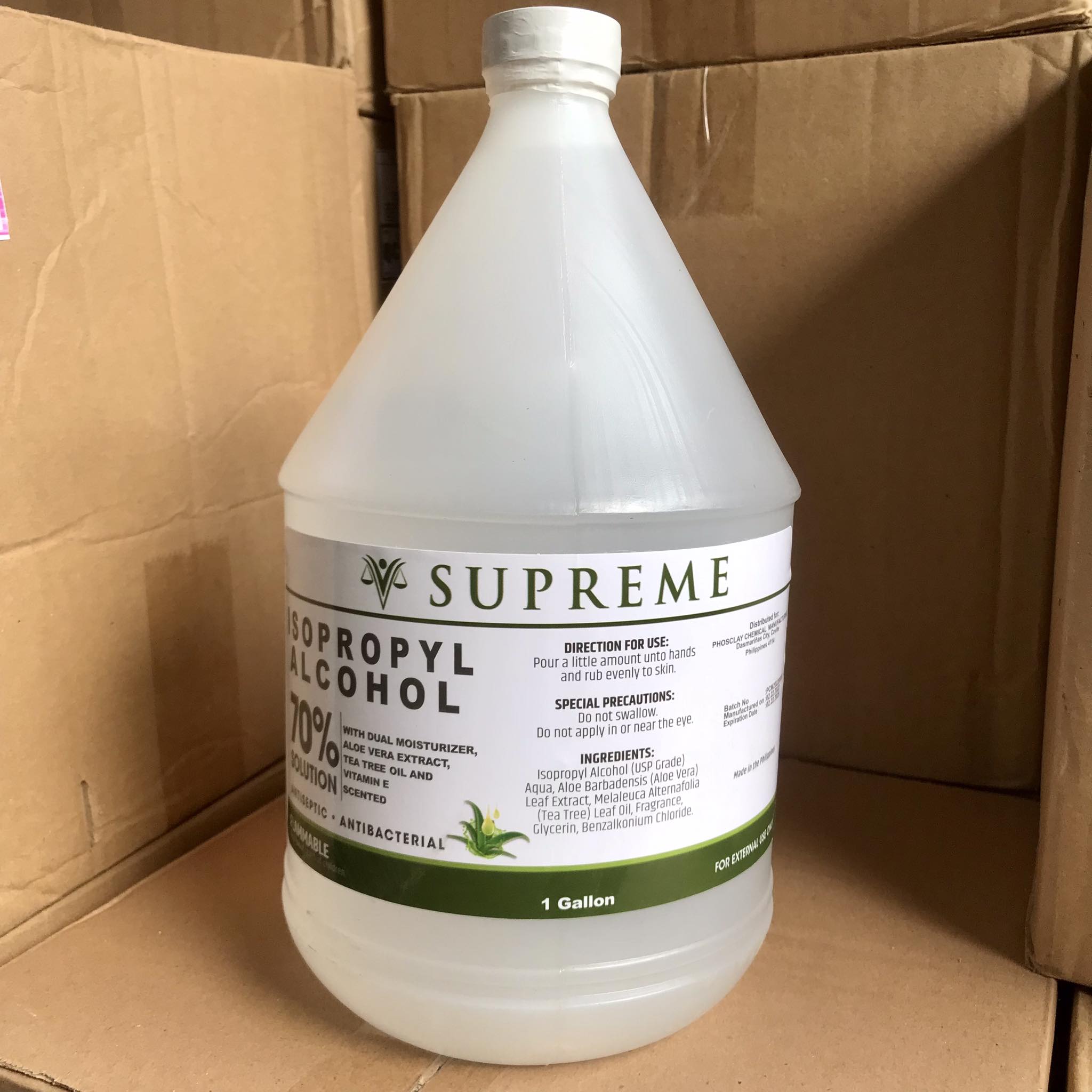 SUPREME ETHYL & ISOPROPYL ALCOHOL 500ML OR 3.2L (1 GALLON) DIRECT ...