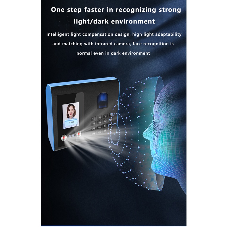 Intelligent Attendance Machine Face Fingerprint Password Recognition ...