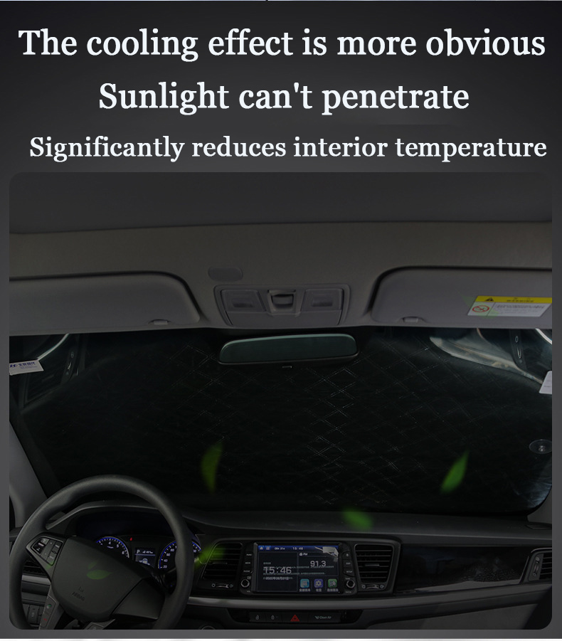 Upgraded 3 layers thickened car windshield cover car sun shade ...