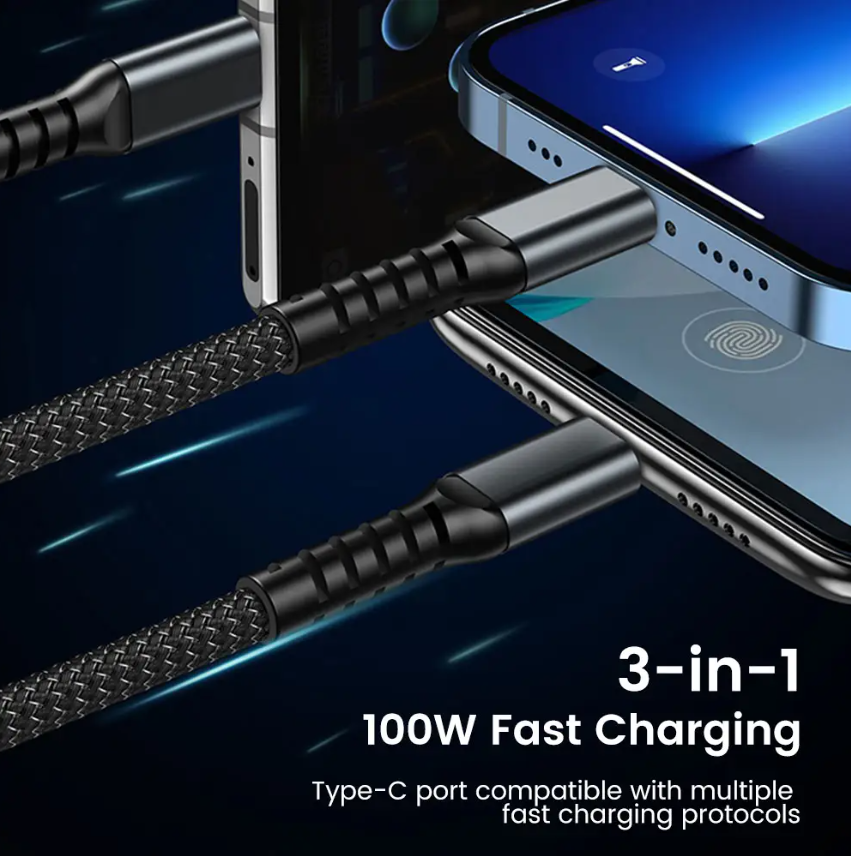 TDA-218 100W Ultra-fast Charging Line Digital Multi-function Three-in ...