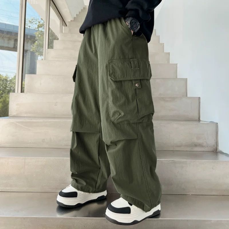 Buy 1Get 2 8-12yrs plain cargo pants for kids boys girls straight cargo ...