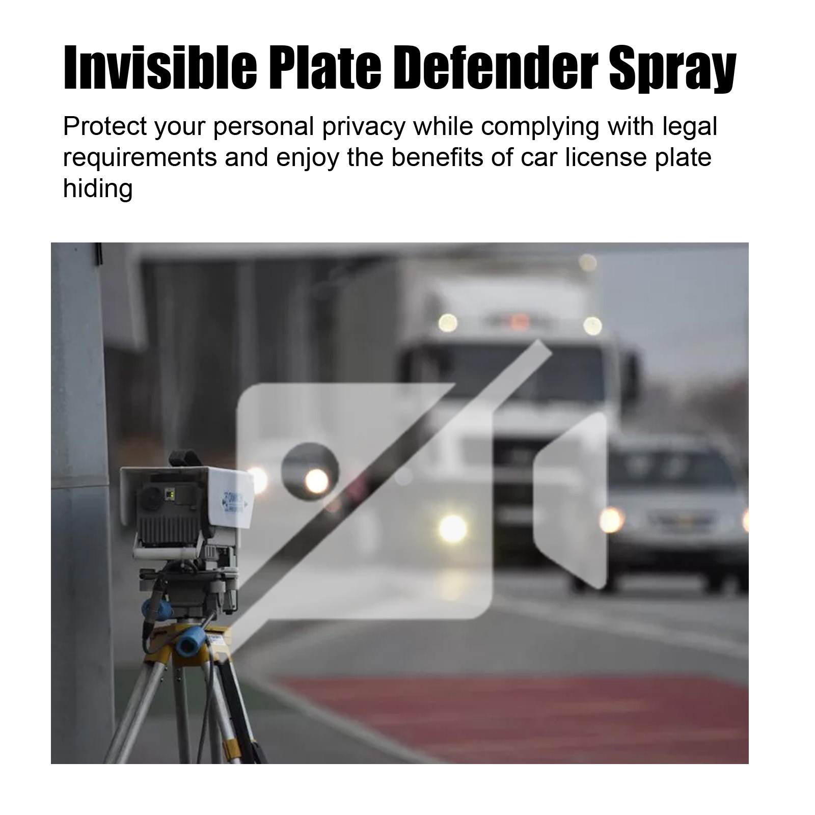 License Plate Number Erasing Spray 30ml Invisible Spray Clear Concealer ...