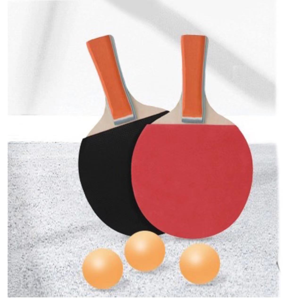 Table tennis racket Set two table tennis rackets with double-sided ...