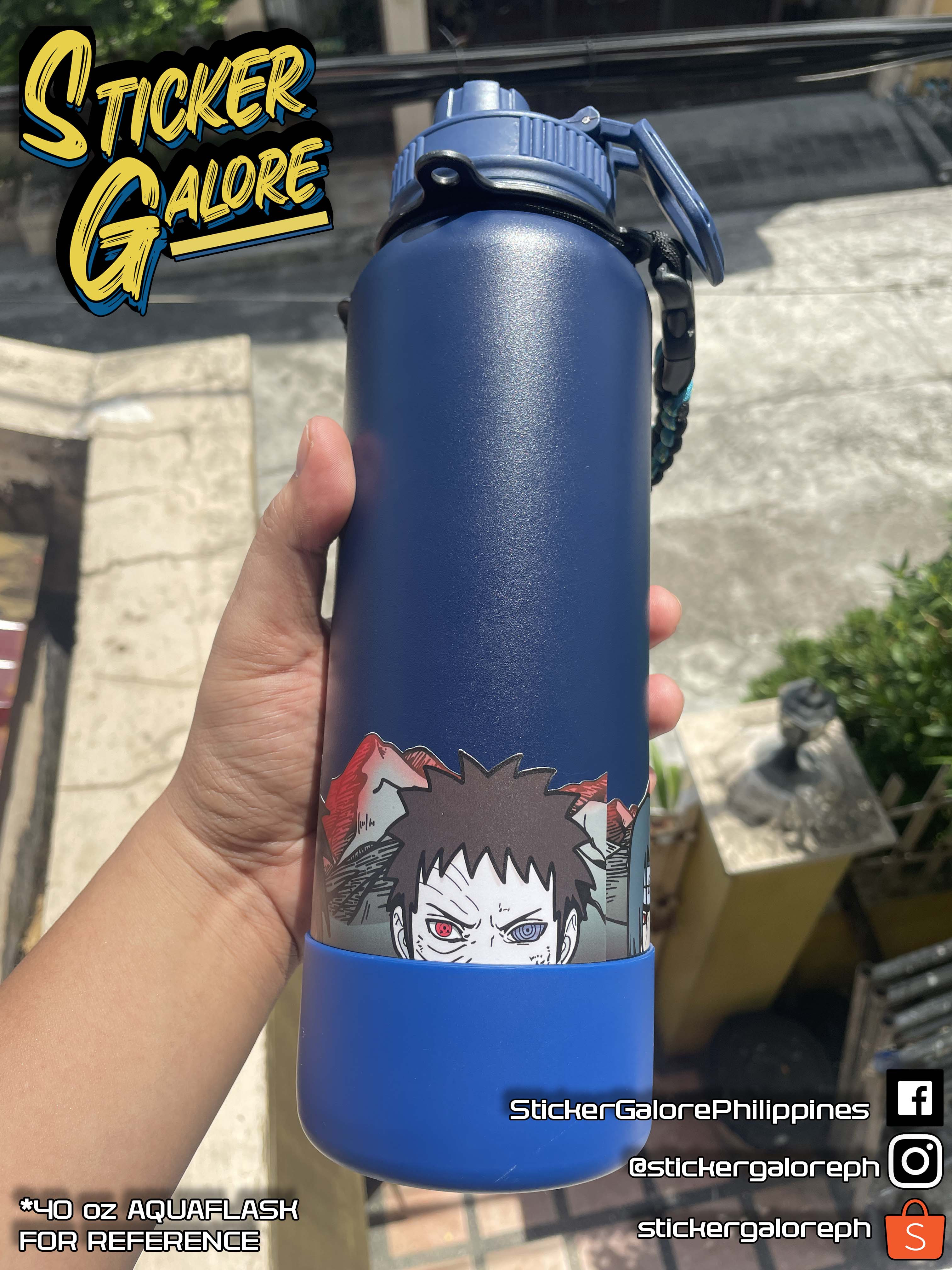 UCHIHA AQUAFLASK INFINITY STICKER (WATERPROOF & SCRATCH PROOF) | Shopee ...