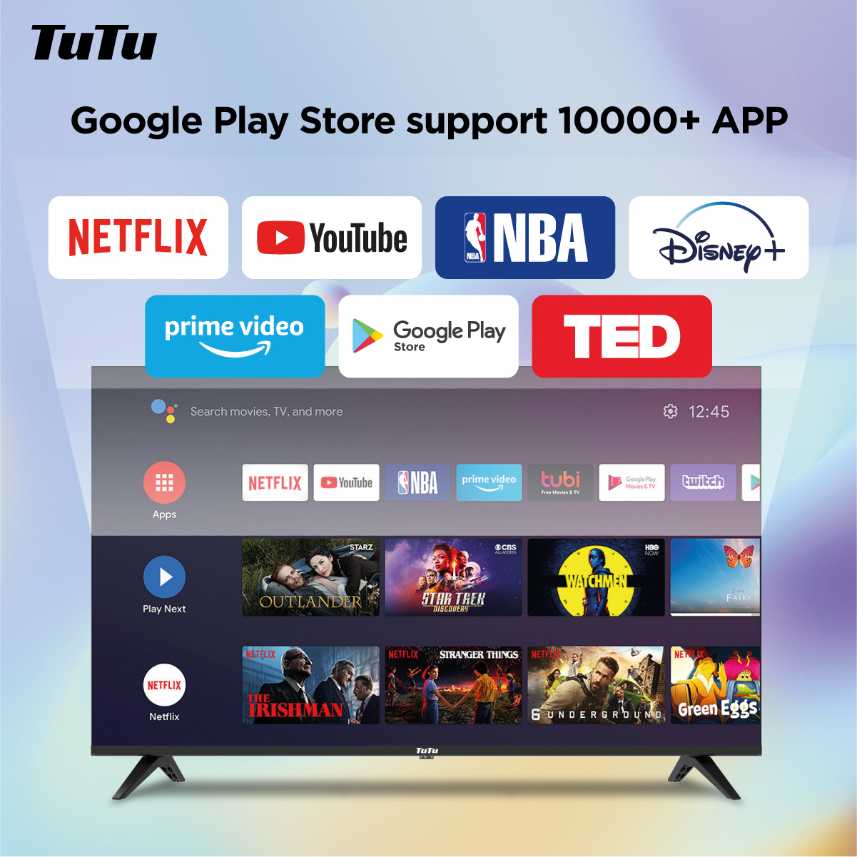 TuTu 32 inch Google TV (Powered by HKC) HD Ready LED Frameless, Wi-Fi ...