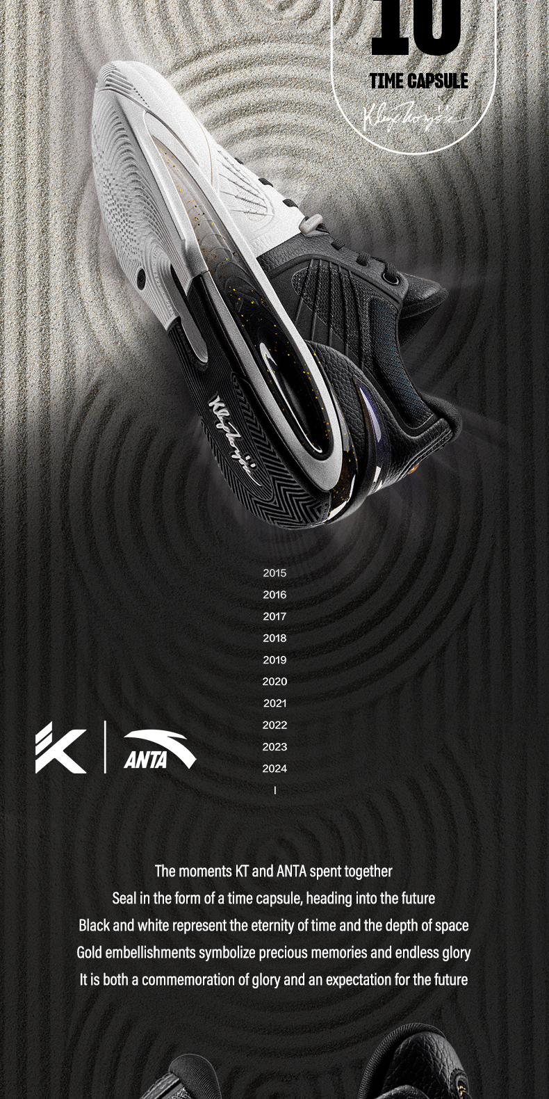 ANTA Men KTX Klay Thompson Basketball Shoes Anti-torsion Support Non ...