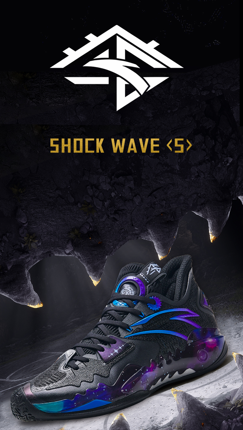 ANTA Shock Wave 5 Kyrie Irving Basketball Shoes Outdoor Stability Shock ...
