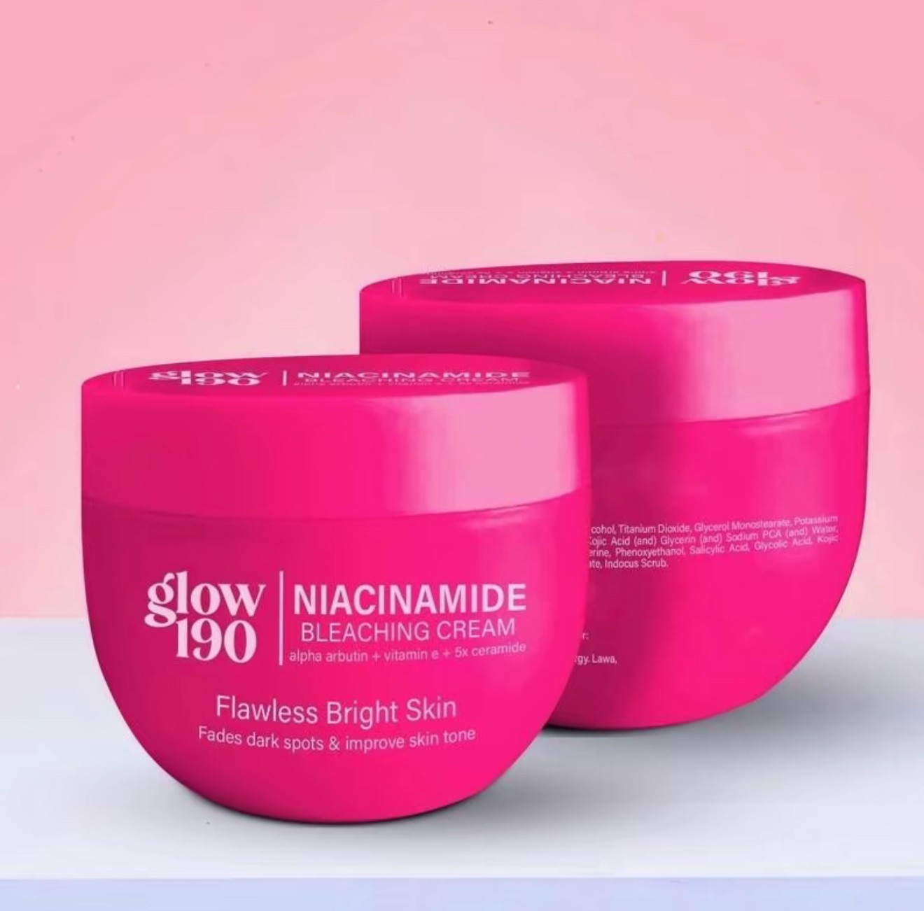 GLOW 190 NIACINAMIDE BLEACHING CREAM BY HONEST GLOW WHITENING ACHIEVE ...