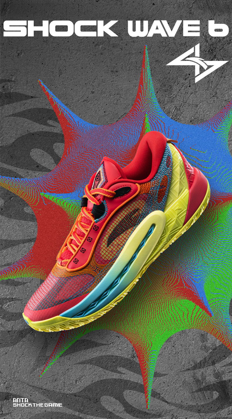 ANTA Men Shock Wave 6 Shock The Game Basketball Shoes Performance ...