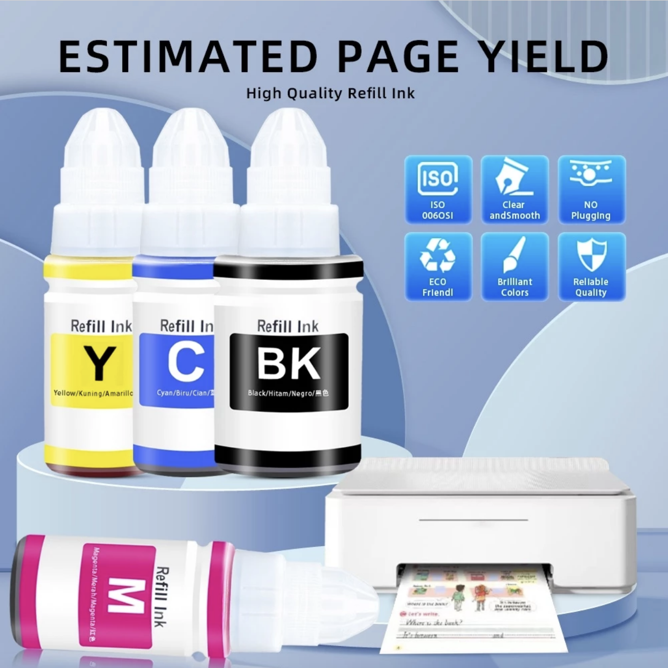Canon Ink Set 790 Ink Refill Compatible for Canon IP2770 G2010 G3010 ...