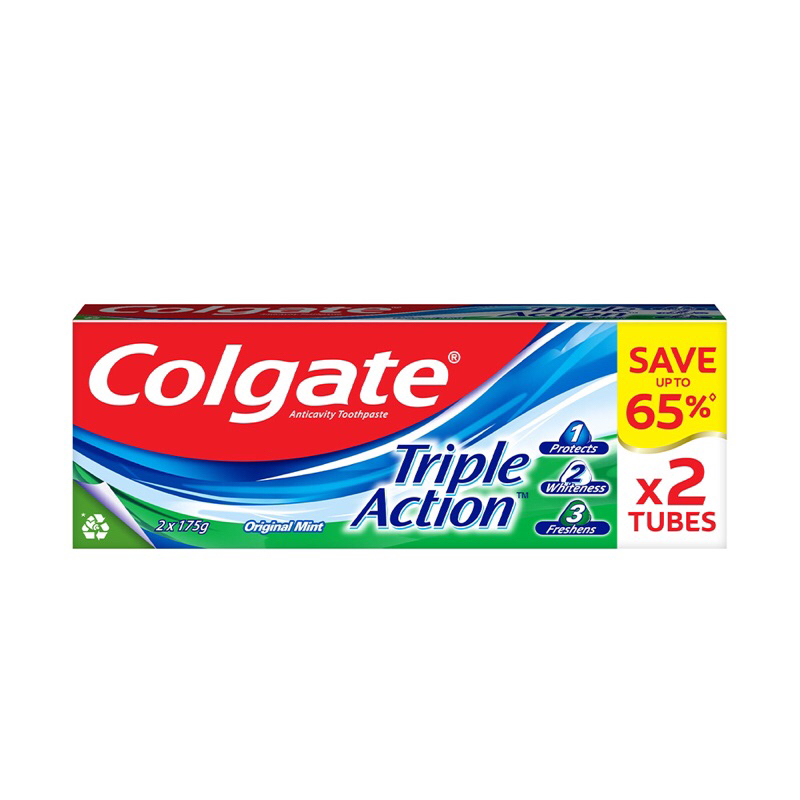 Colgate Toothpaste Twin Pack Maximum Cavity Protection, Cool Menthol ...