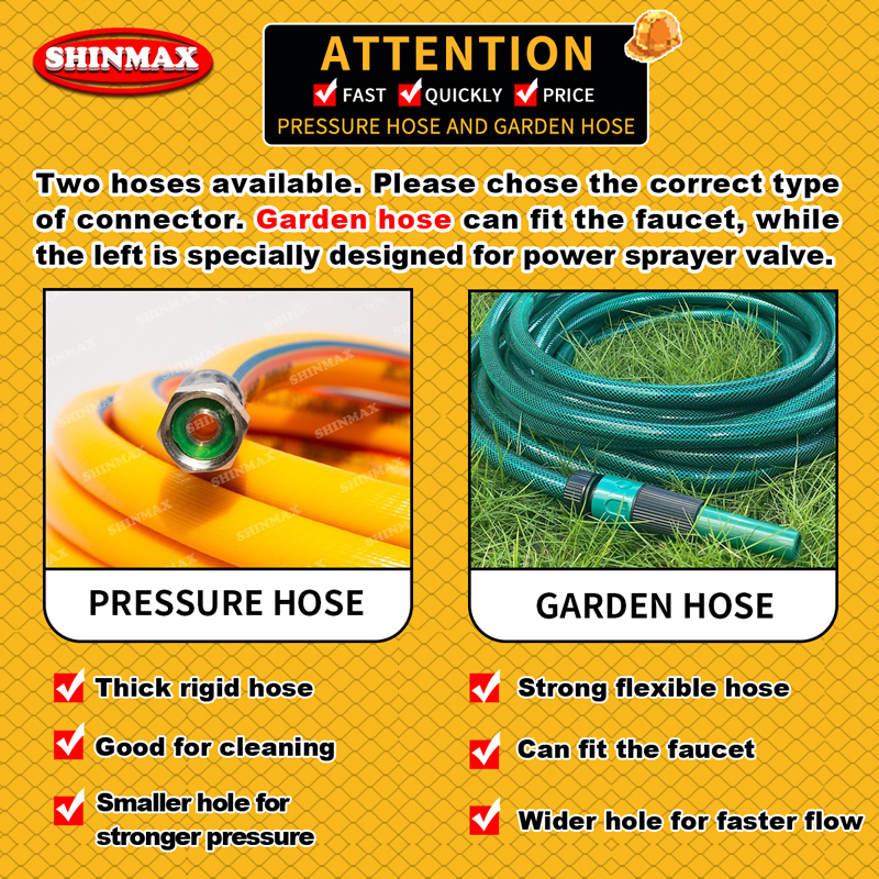 【SHINMAX】Japan Kawasaki Type 8.5MM High-Pressure Washer Hose For Car ...