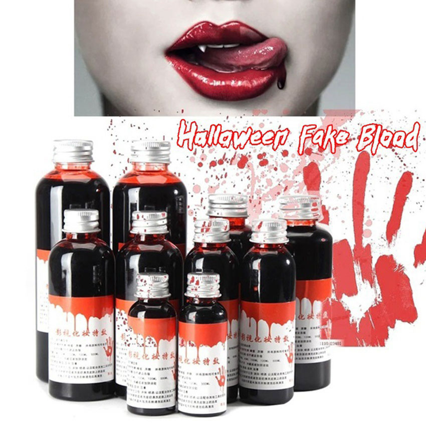 30/120ml Vampire Blood Cosplay Fake Blood Liquid Body Paint Prank Face ...
