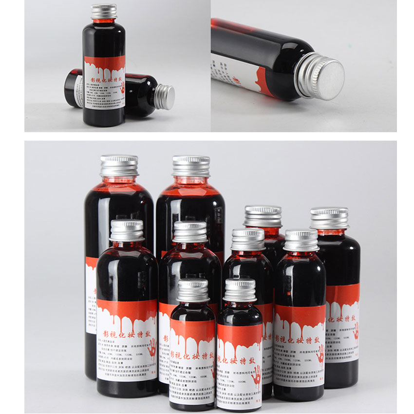 30/120ml Vampire Blood Cosplay Fake Blood Liquid Body Paint Prank Face ...