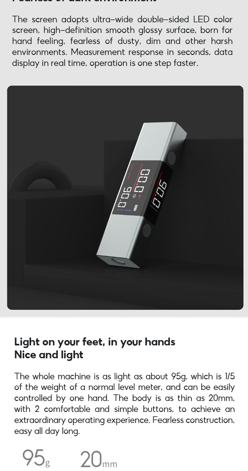 Xiaomi Duka Infrared Laser Horizontal Projection Angle Instrument ...