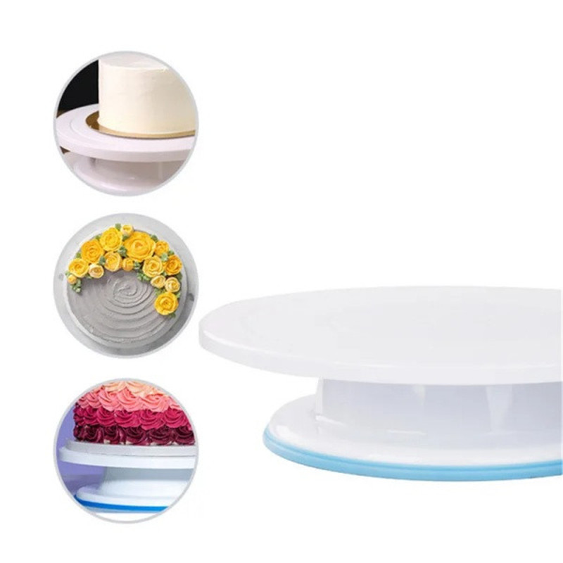 Cake Turntable Rotating Cake Decorating Turntable Anti-skid Round Cake ...