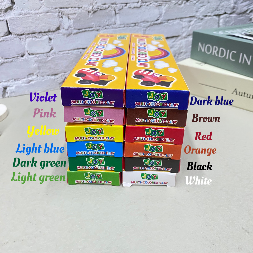 JOY 12color modeling clay #CL-013 Children's handicraft Clay 12pcs per ...