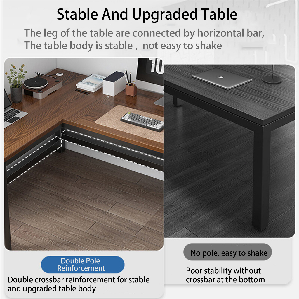 Corner computer desk desktop bookshelf integrated gaming table Bedroom ...