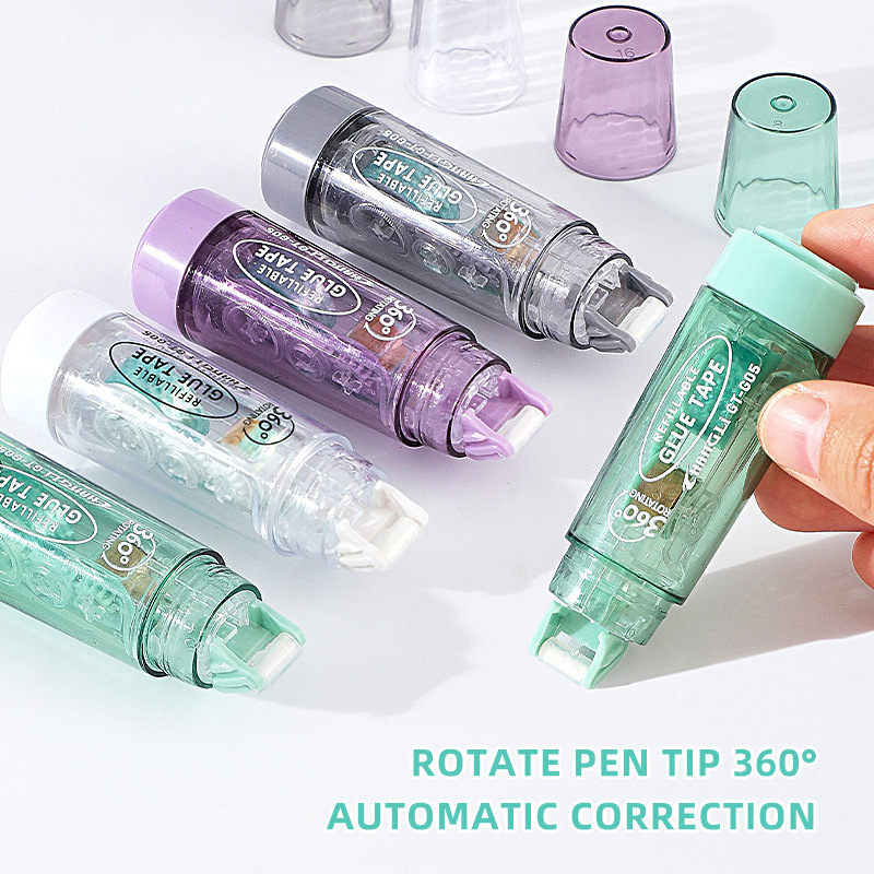 Pen-Style Roller Glue Tape 360 Rotating Double-sided Glue Roller For ...