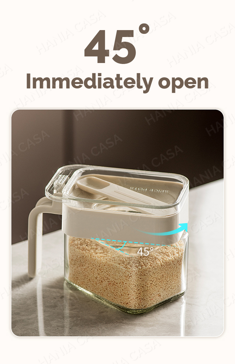 Spoon Lid Separation Seasoning Box Seasoning Container With Spoon ...