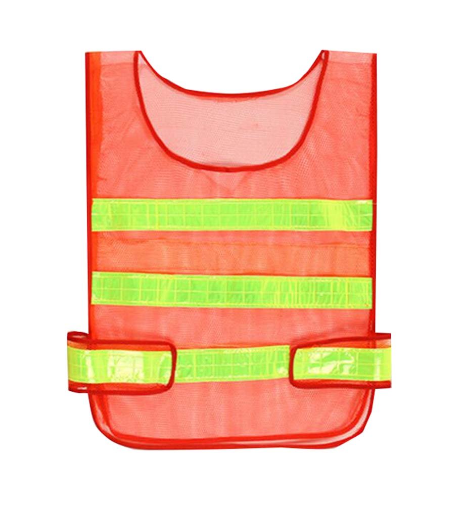MESH SAFETY VEST REFLECTORIZED ORANGE CONSTRUCTION , TRAFFIC OFFICER ...