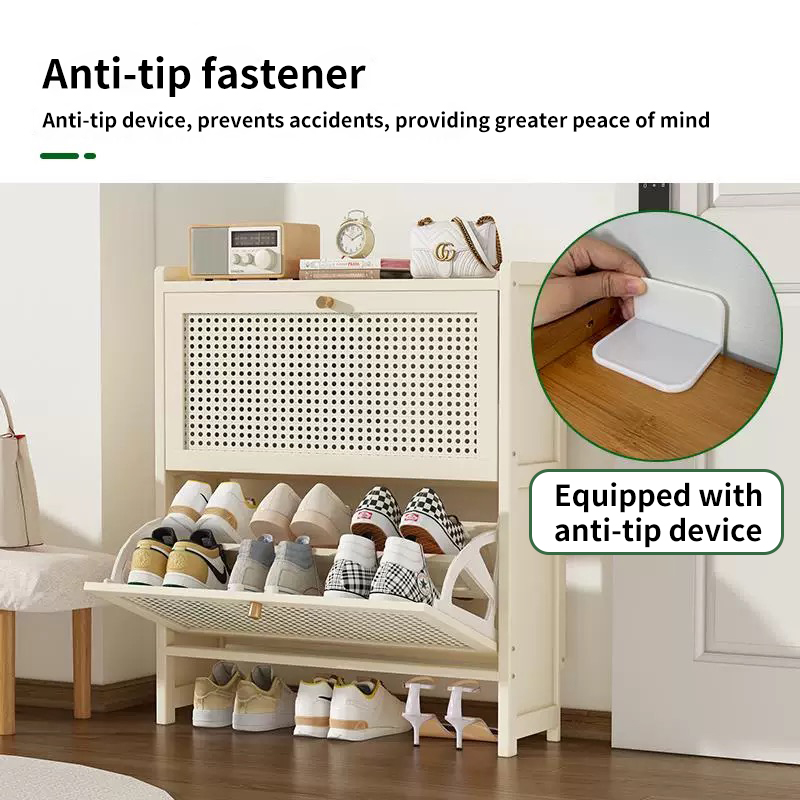 Shoe Rack Organizer Wood Bamboo Shoe Rack Organizer Cream Style Ultra ...